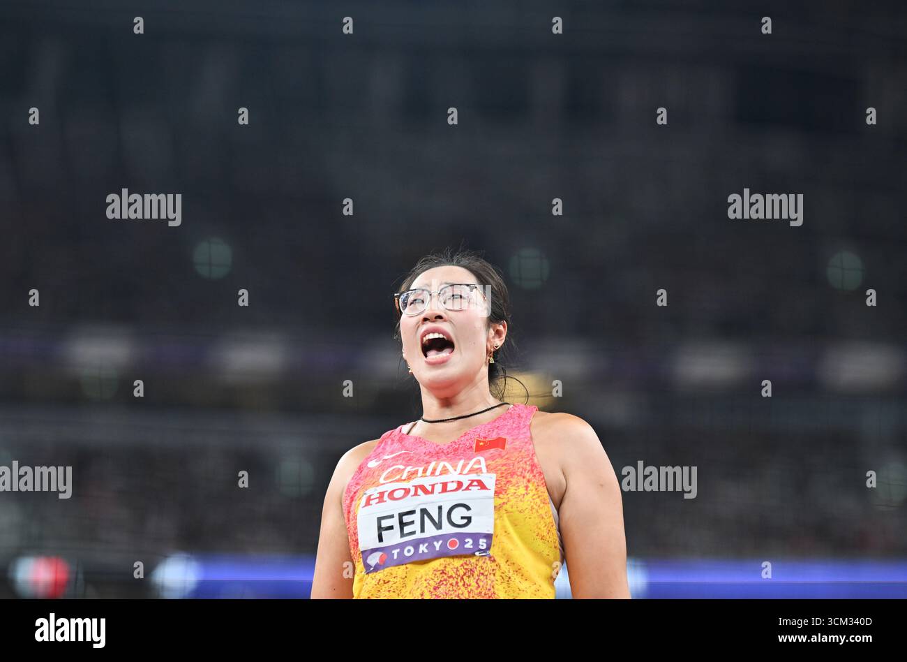 Tokyo, Japan. 14th Sep, 2025. Feng Bin of China competes during the ...