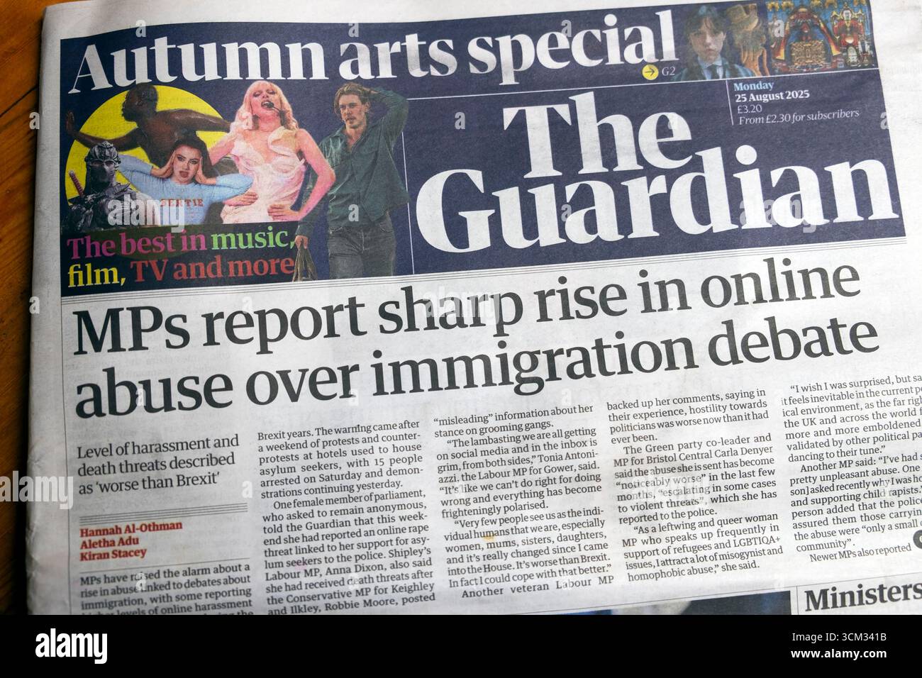 Online abuse newspaper hi-res stock photography and images - Alamy