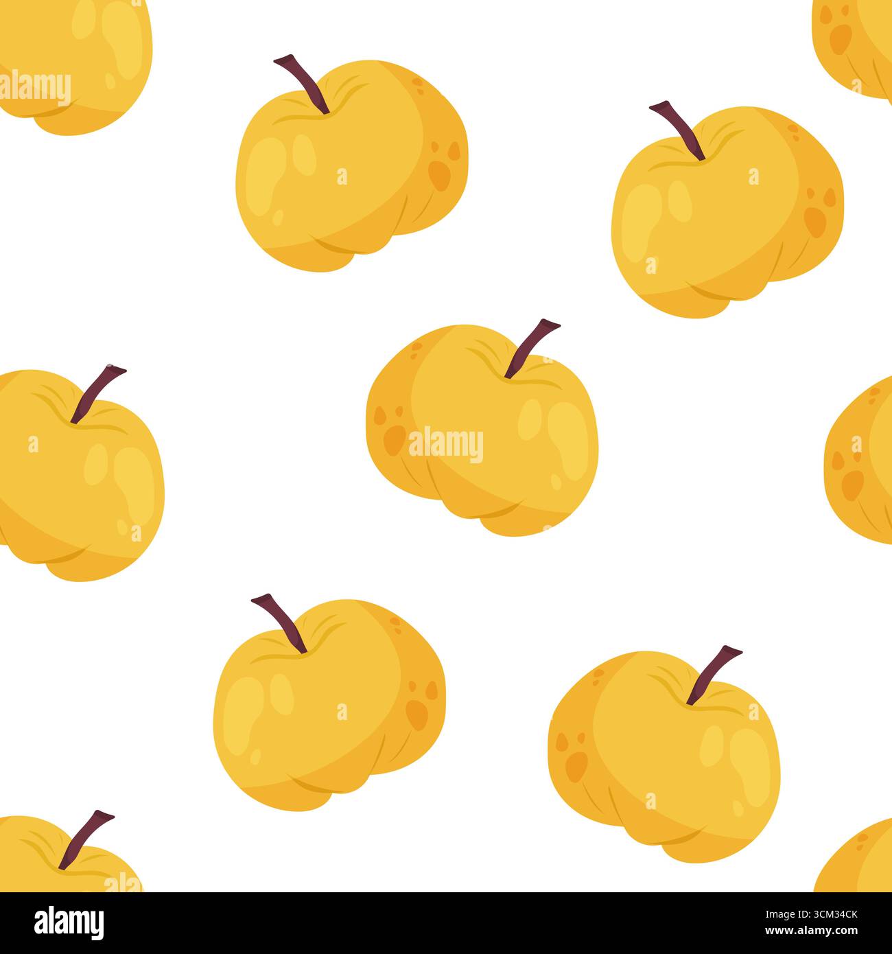 Seamless repeating pattern apples Stock Vector Images - Alamy