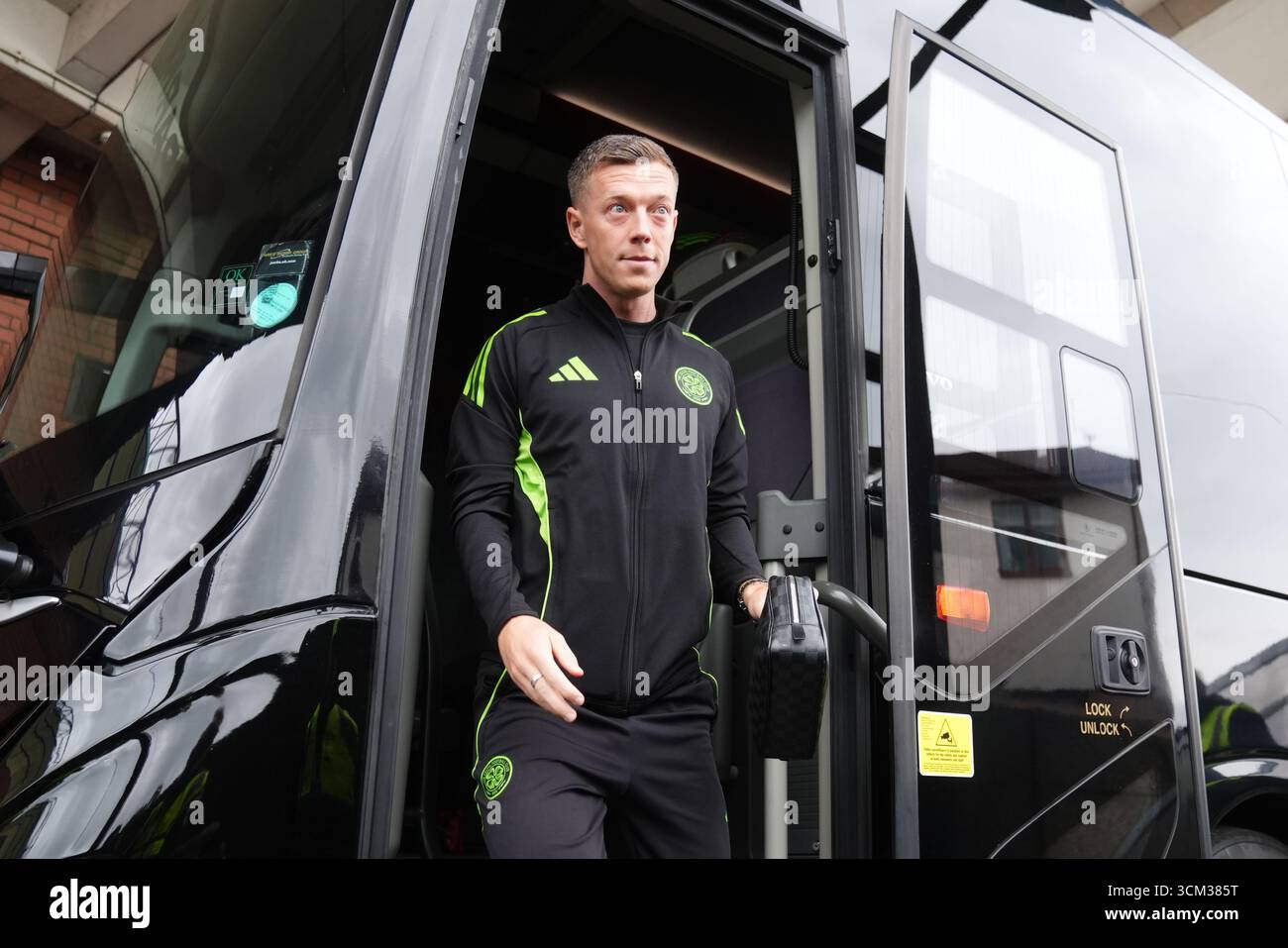 Celtic's Callum McGregor arrives at the ground ahead of the William ...