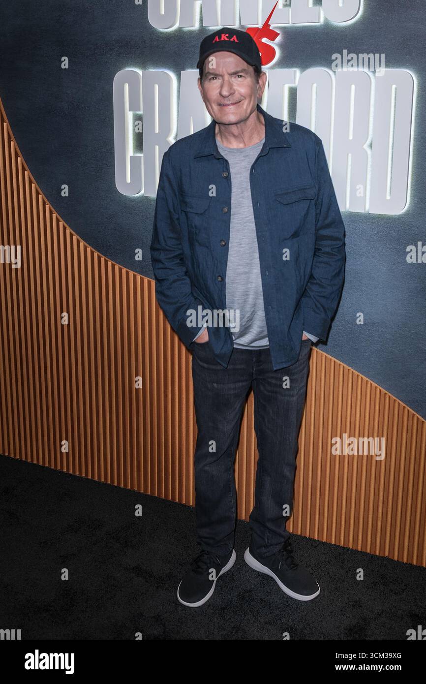 LAS VEGAS, NEVADA - SEPTEMBER 13: Charlie Sheen at Netflix's Canelo vs ...