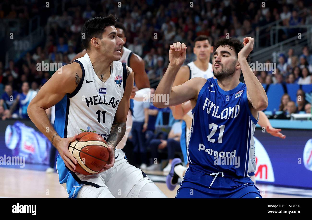 Greece's Panagiotis Kalaitzakis during FIBA Eurobasket 2025 basketball ...