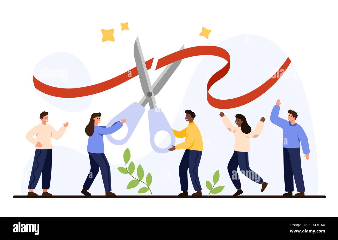 Celebrating launch Stock Vector Images - Alamy