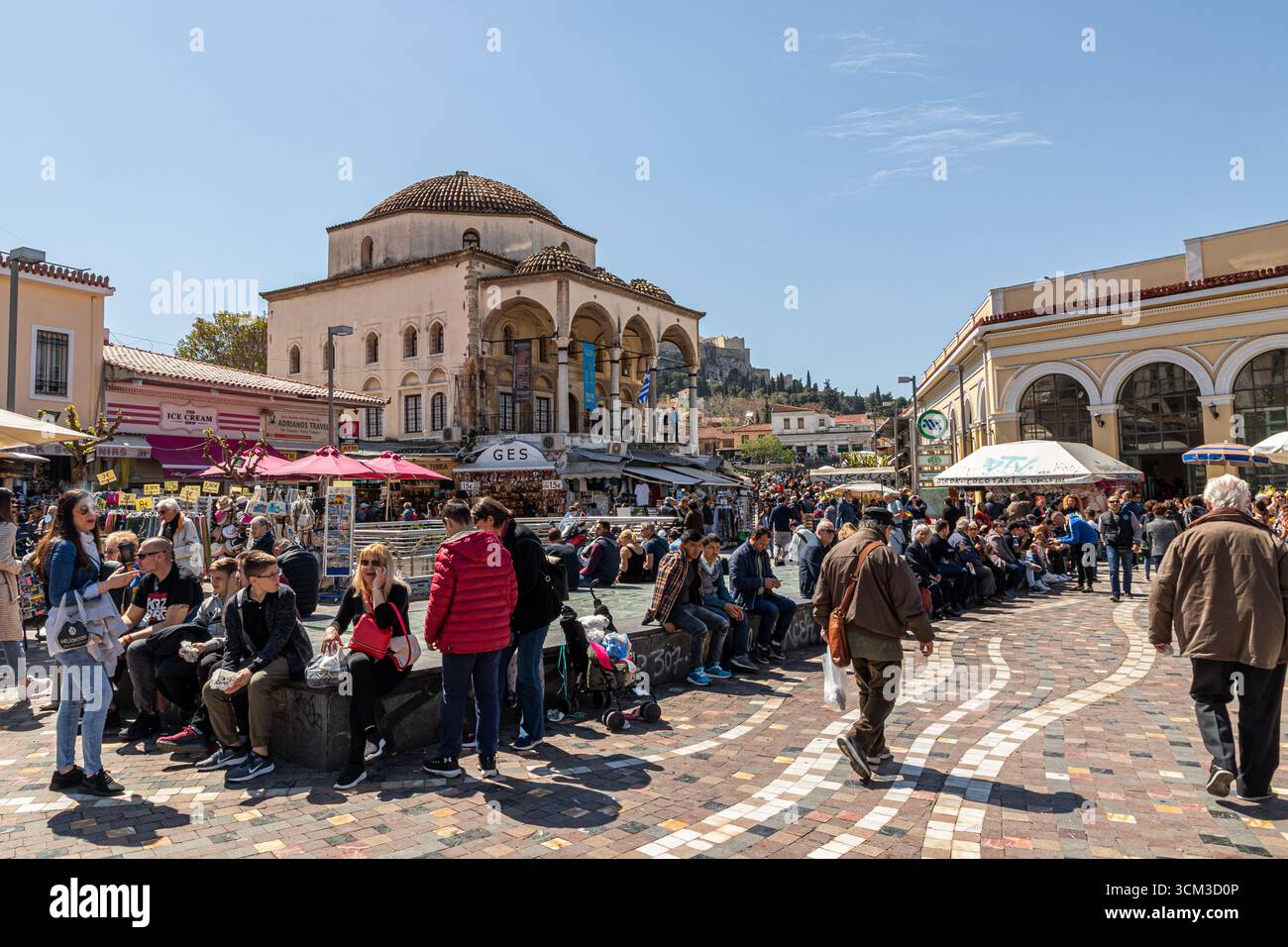 Athens, Greece. Tzistarakis Mosque, built in 1759 under Ottoman rule ...