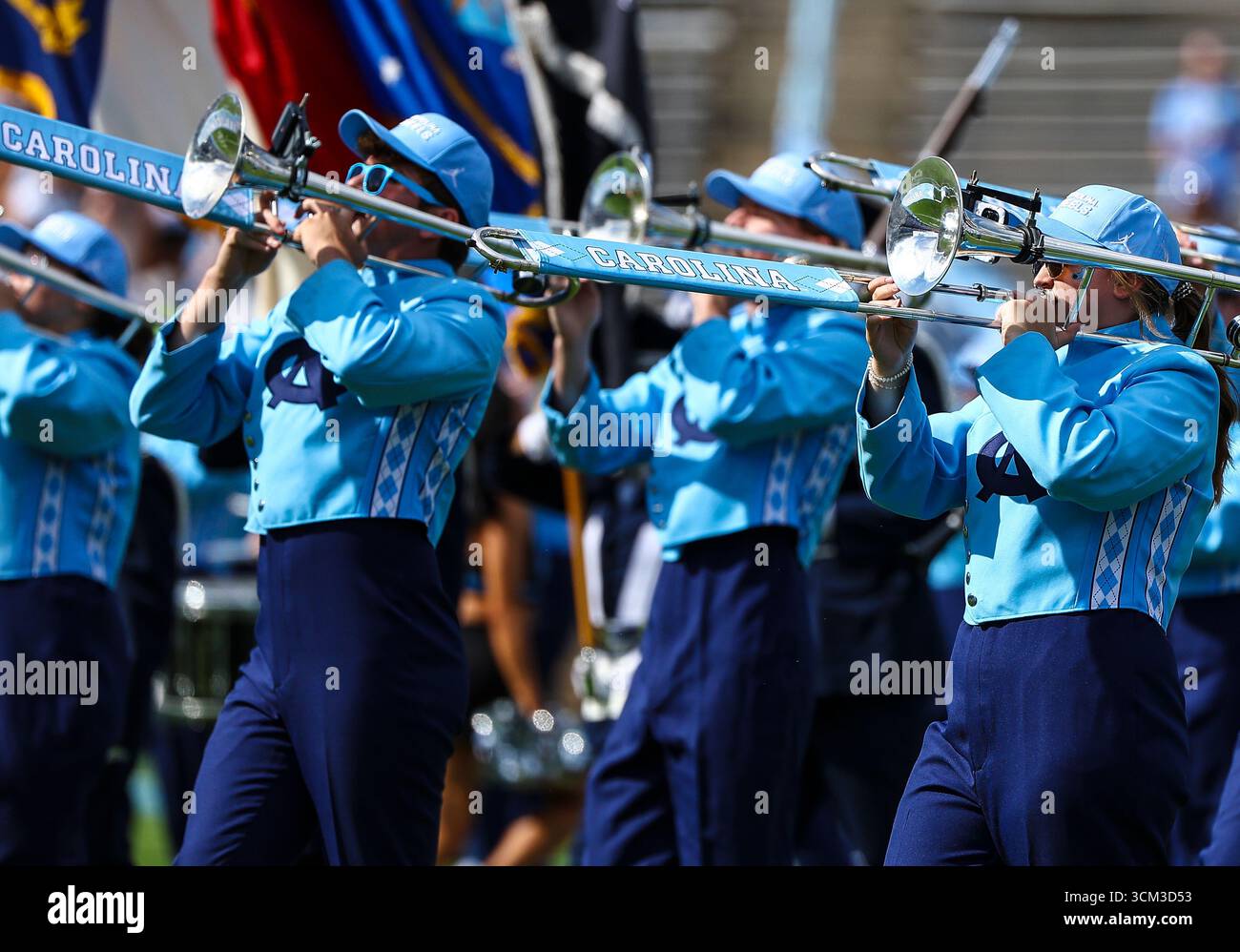 September 13, 2025: North Carolina marching band. NCAA football game ...