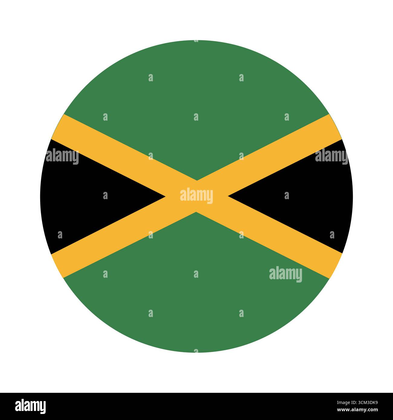 Flag of Jamaica round button. Jamaica flag circle badge. Kingston icon ...