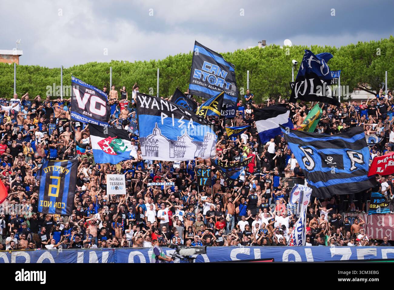 Supporter of Pisa during the Serie A soccer match between Pisa and ...