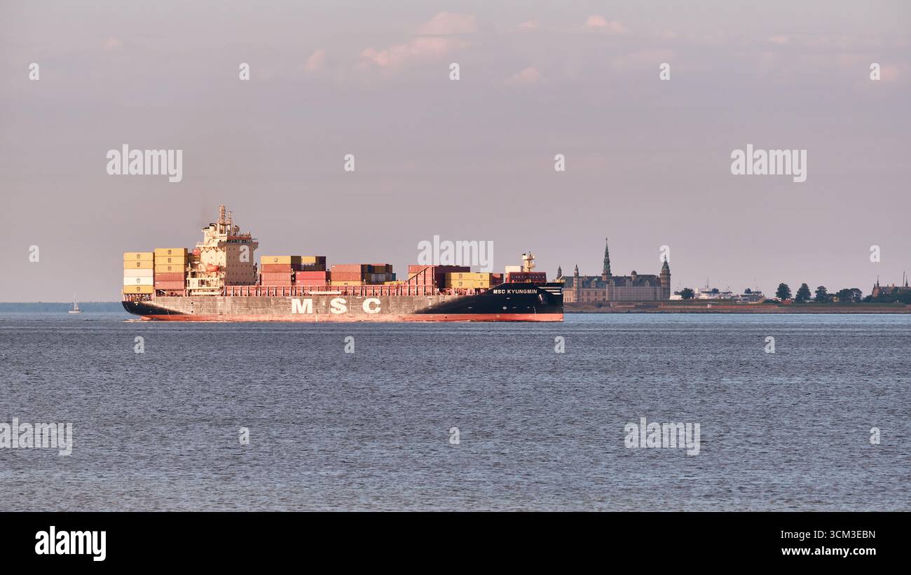 Helsingborg sweden container ship hi-res stock photography and images ...
