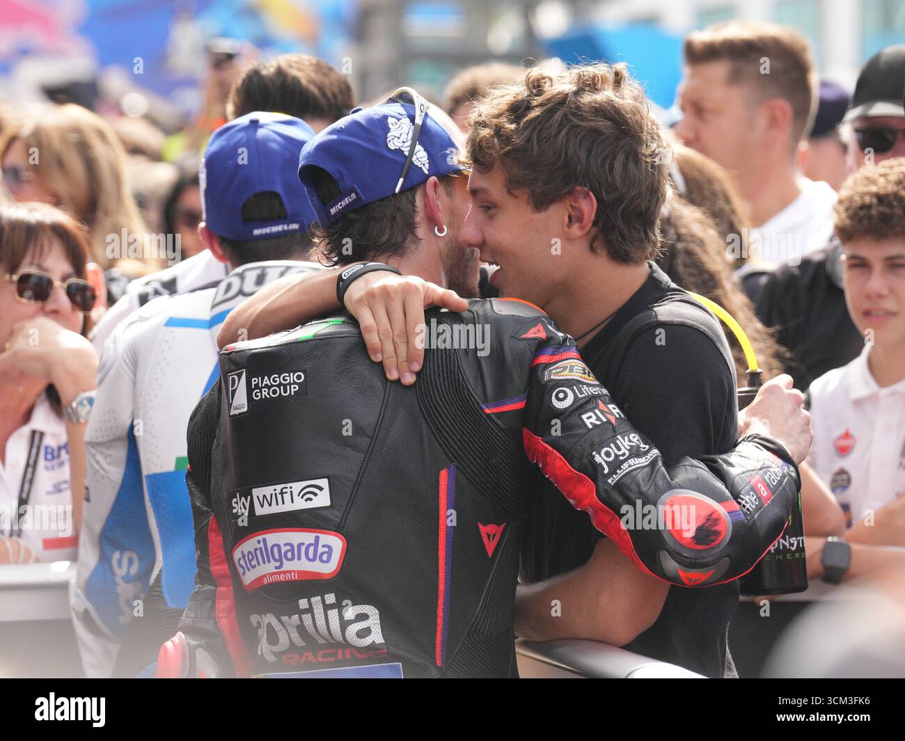 72 Marco Bezzecchi - Aprilia Racing motogp and Kimi Antonelli during ...