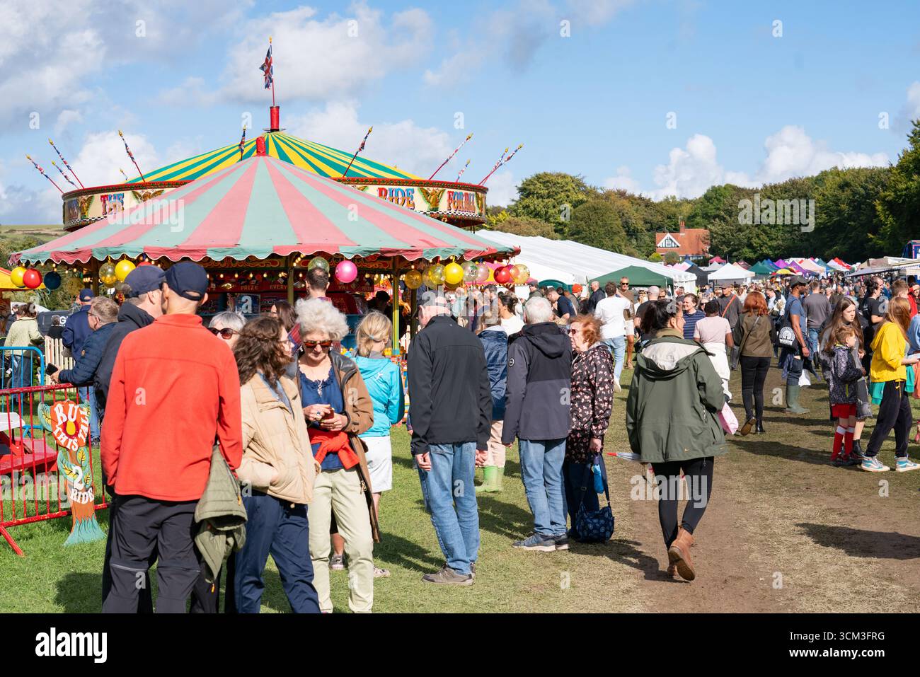 Sheep Fair in English countryside. Traditional annual event dating from ...