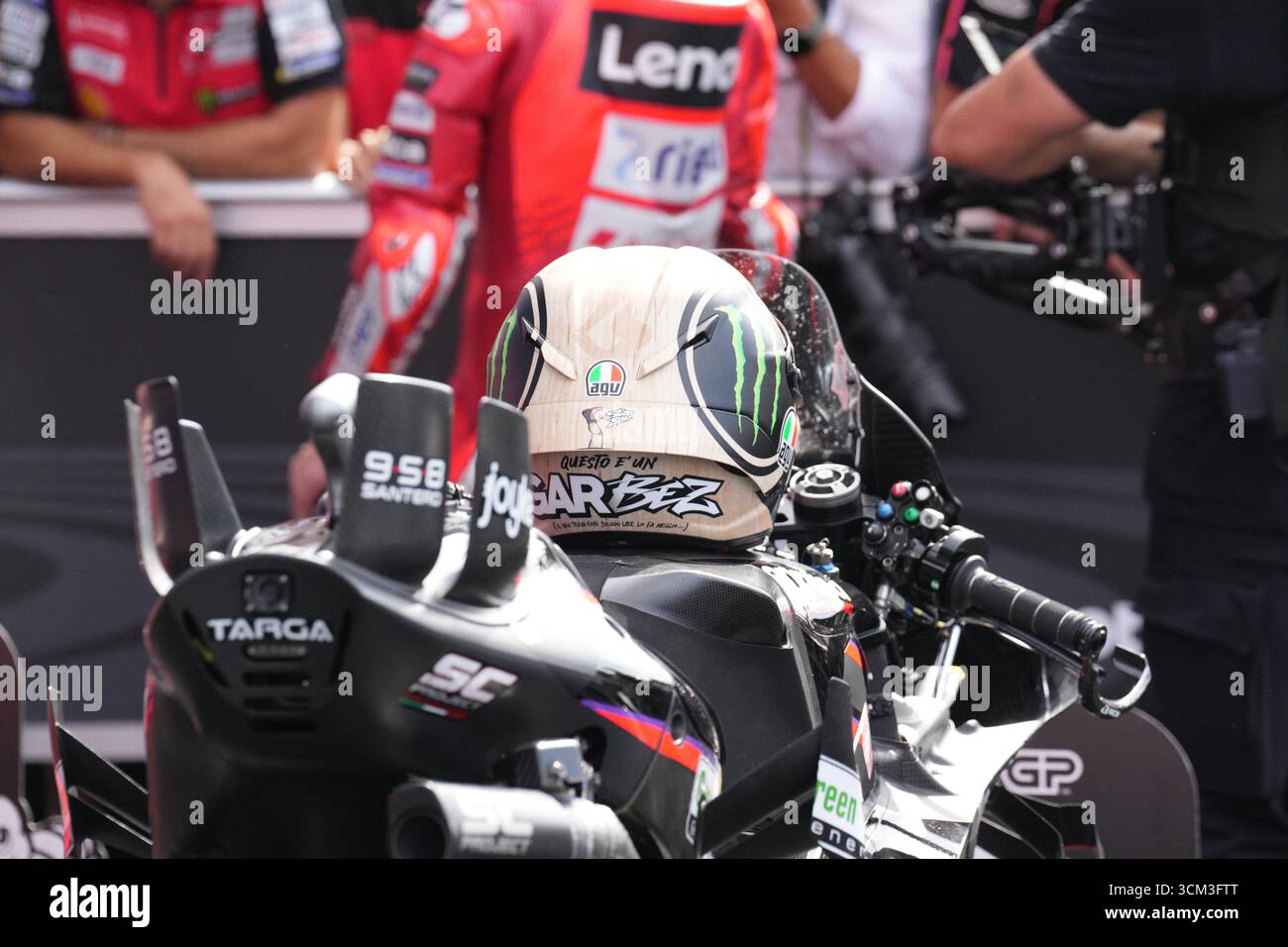 helmet 72 Marco Bezzecchi - Aprilia Racing motogp during the Race of ...