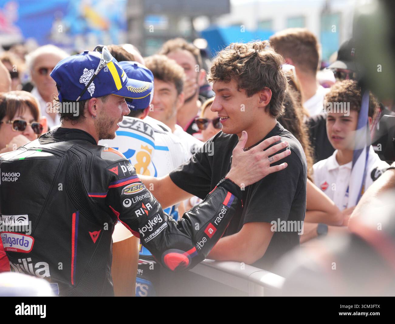 72 Marco Bezzecchi - Aprilia Racing motogp and Kimi Antonelli during ...