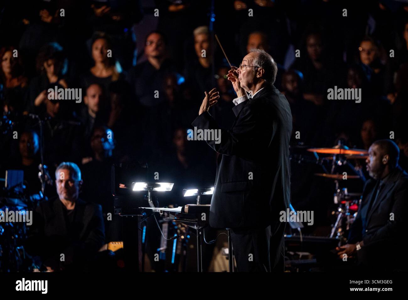 Marco Frisina performs on the stage during the “Grace For The World ...