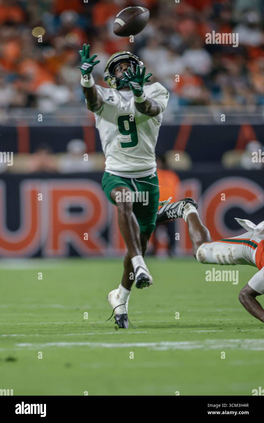 September 13, 2025, Miami, Florida, USA: South Florida Bulls cornerback ...