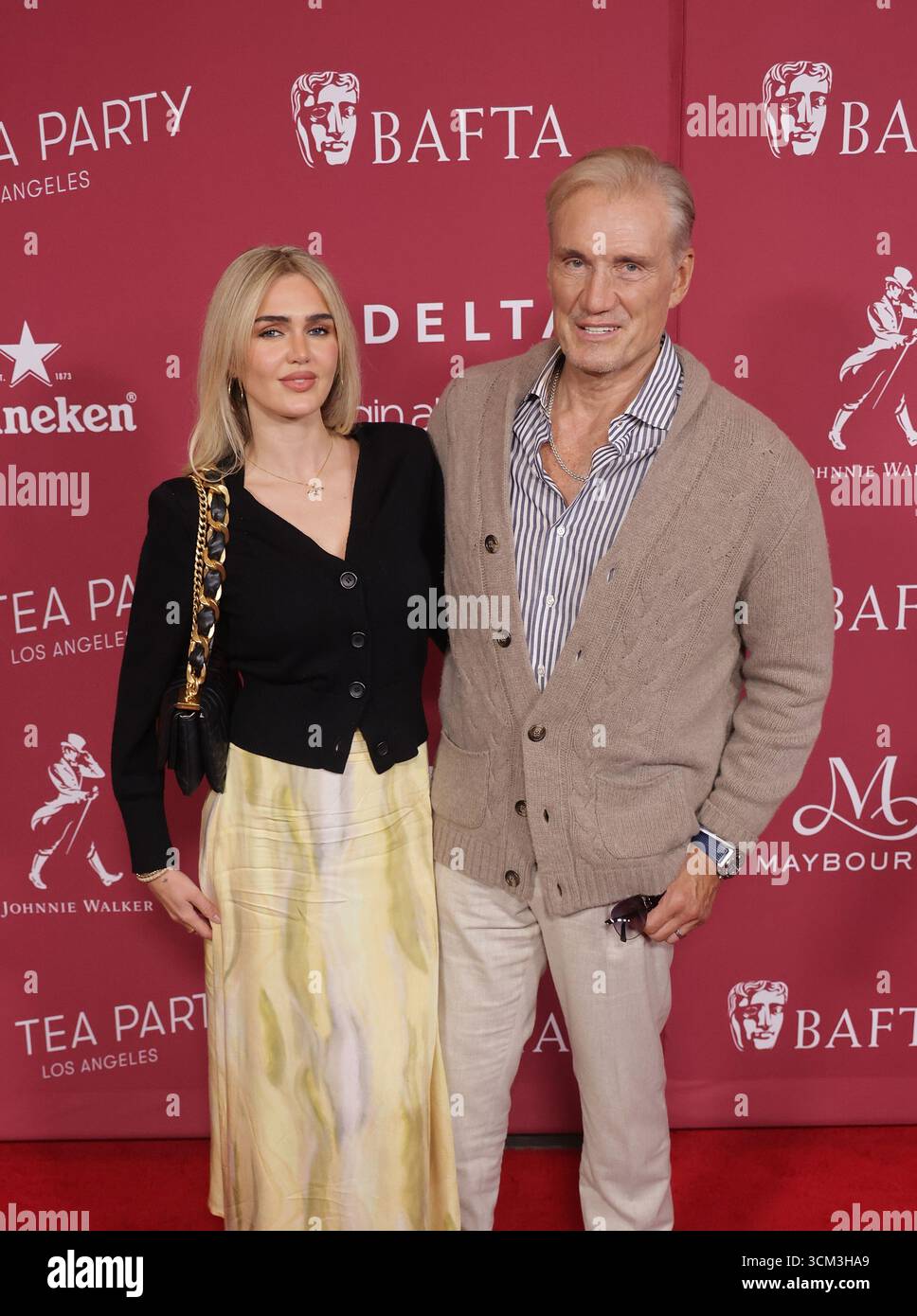Emma Krokdal, Dolph Lundgren attend The BAFTA TV Tea Party at The ...