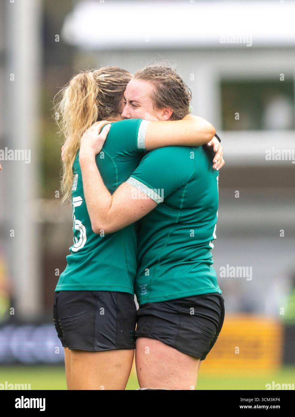 Ireland's Stacey Flood consoles Ireland's Fiona Tuite France Women v ...