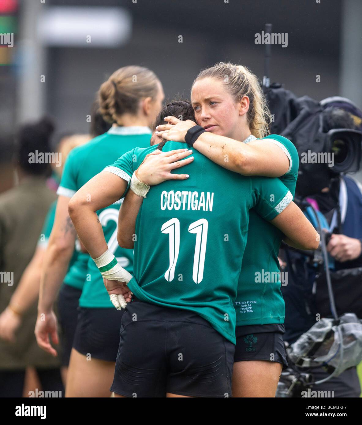 Ireland's Stacey Flood consoles Ireland's Amee Leigh Costigan France ...