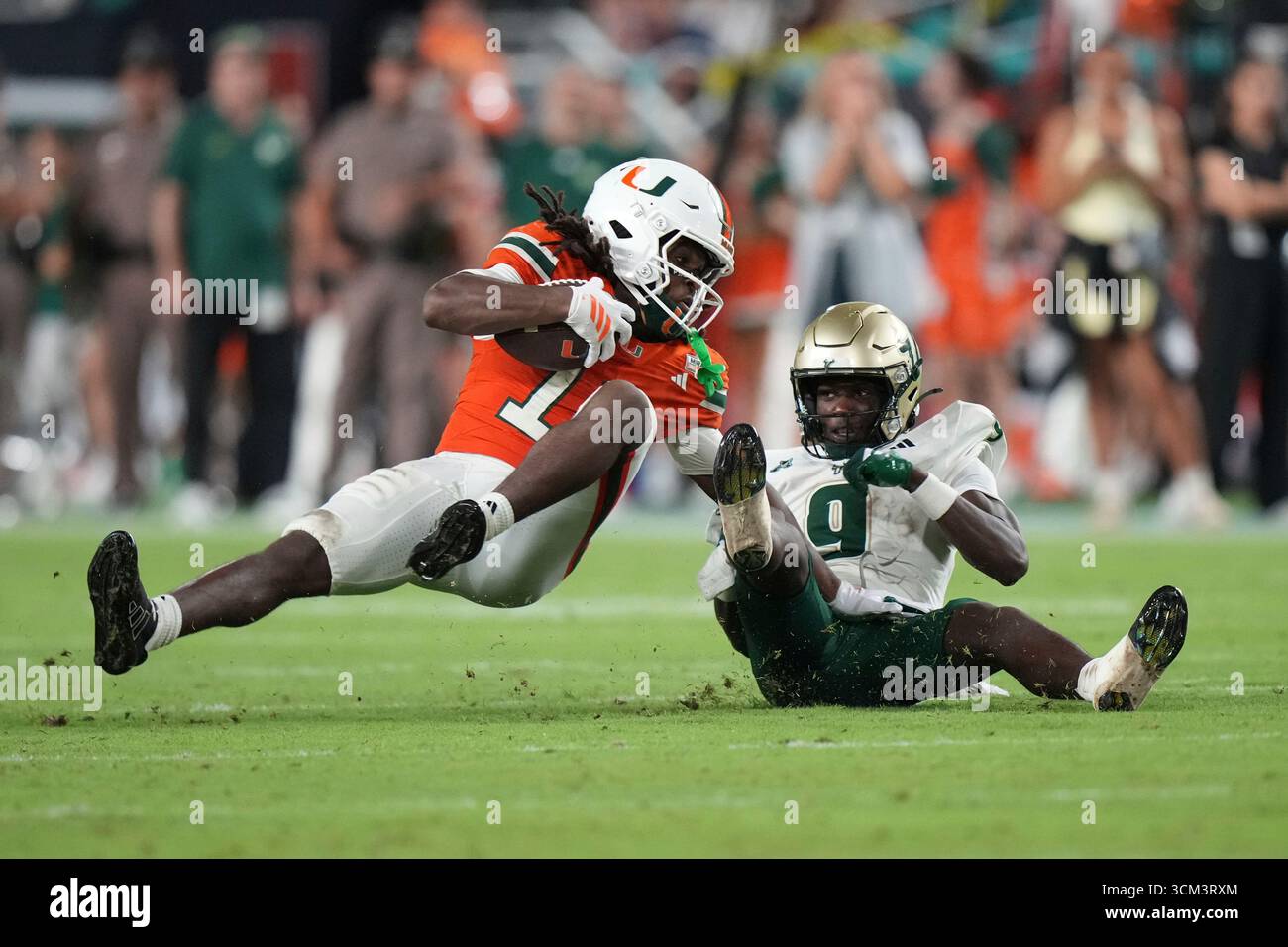 MIAMI GARDENS, FL - SEPTEMBER 13: Miami Hurricanes wide receiver ...