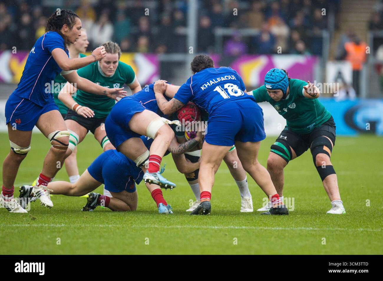 London, UK. 14th Sep, 2025. Aoife Wafer (Back row - Ireland, Blackrock ...