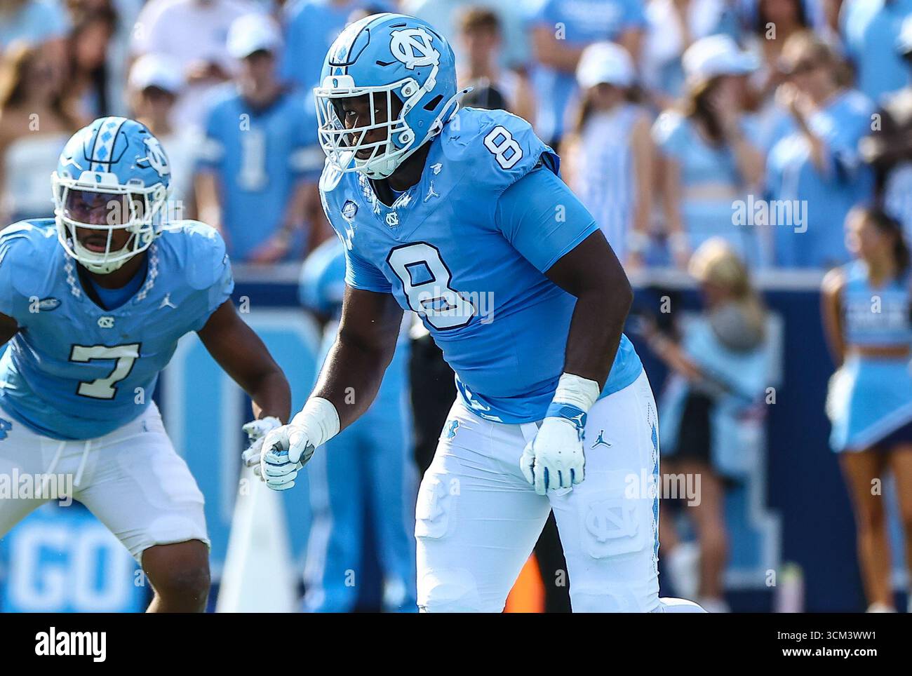 September 13, 2025: North Carolina defensive lineman Smith Vilbert (8 ...