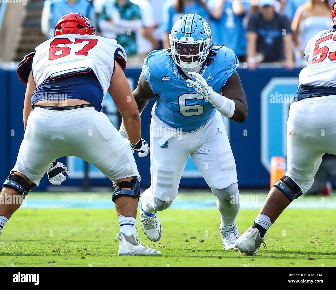 September 13, 2025: North Carolina defensive lineman Smith Vilbert (8 ...
