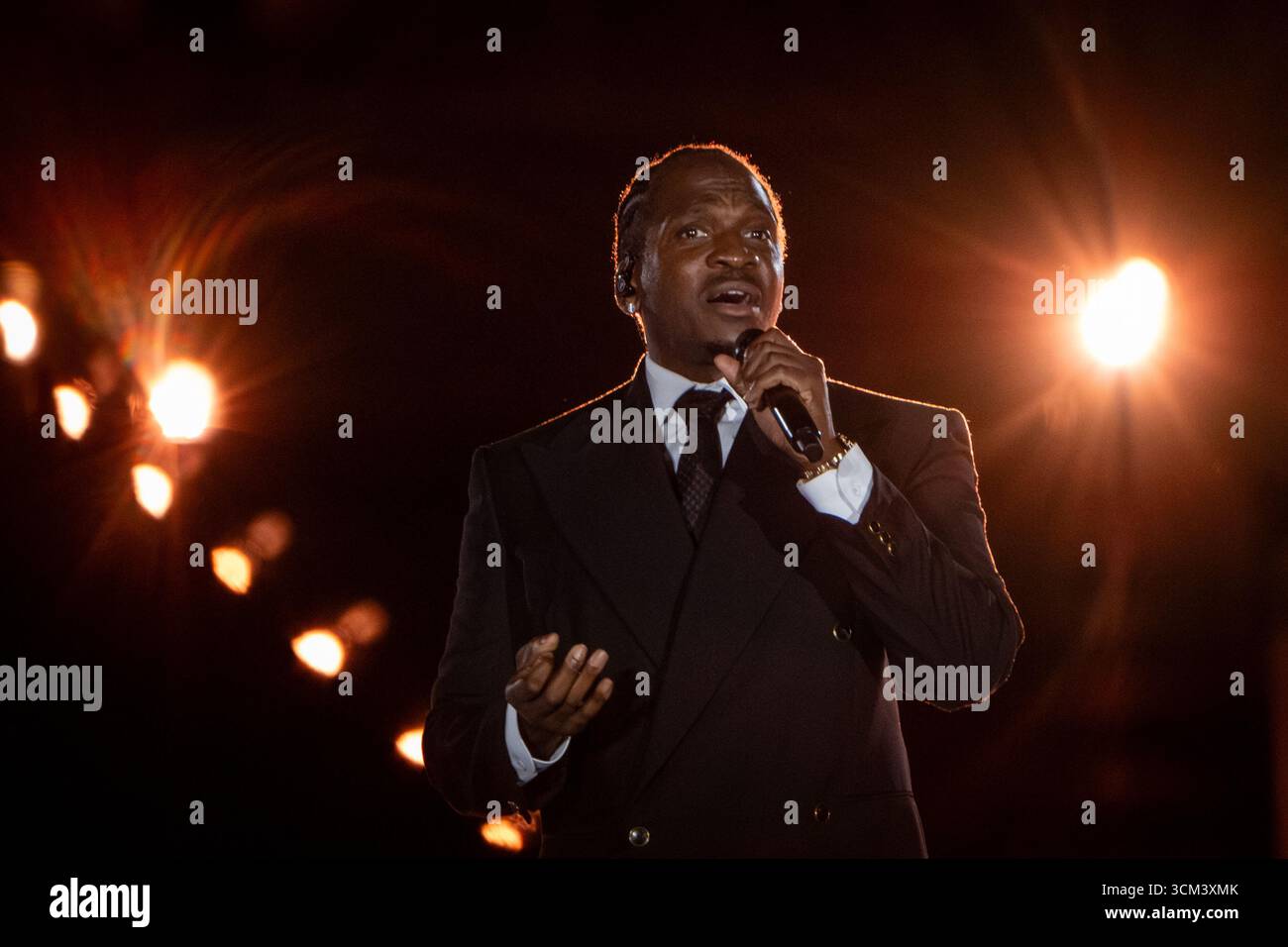 Pusha T performs on the stage during the “Grace For The World” event at ...