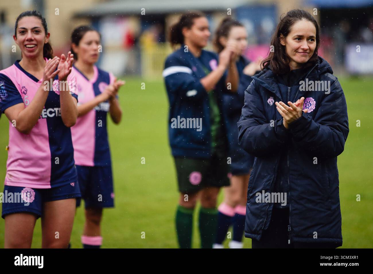 London, UK. 14th September, 2025. Maria Tavares (Dulwich Hamlet Manager ...