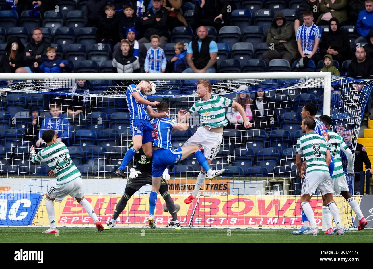 Kilmarnock's David Watson (second left) scores his sides first goal ...