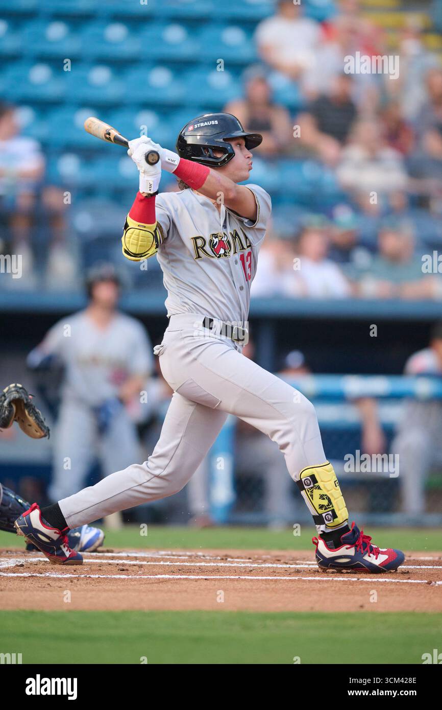 Rome Emperors Logan Braunschweig (13) at bat during a game against the ...