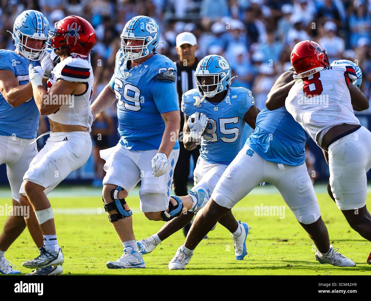 September 13, 2025: North Carolina offensive lineman Chad Lindberg (69 ...