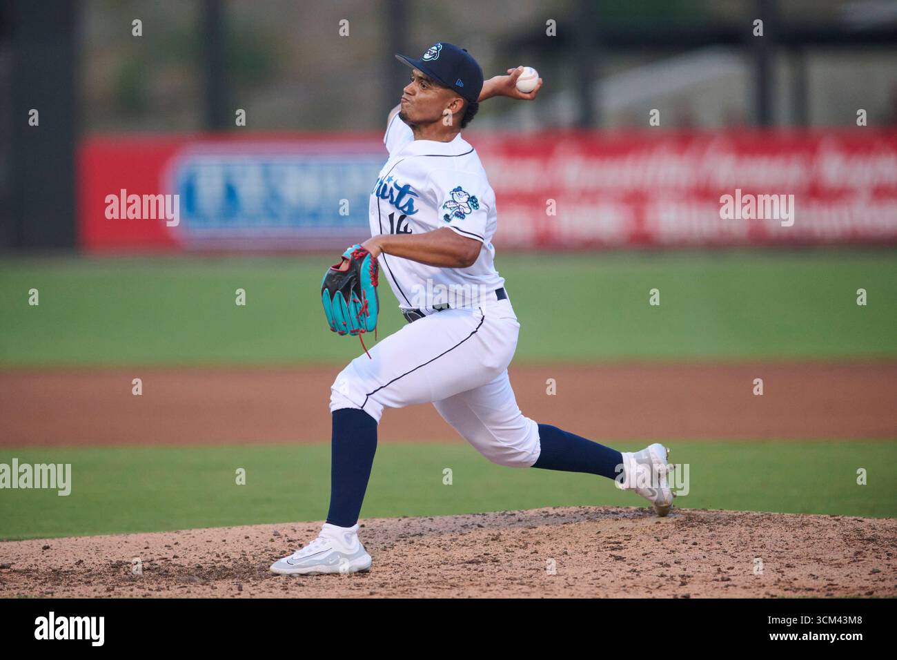 Asheville Tourists pitcher Anthony Cruz (14) delivers a pitch during ...