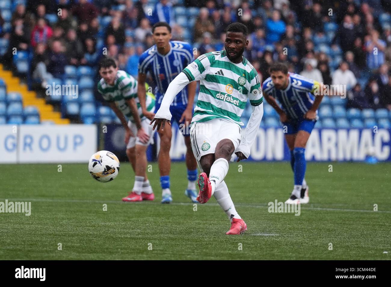 Celtic's Kelechi Iheanacho scores his sides second goal from the ...