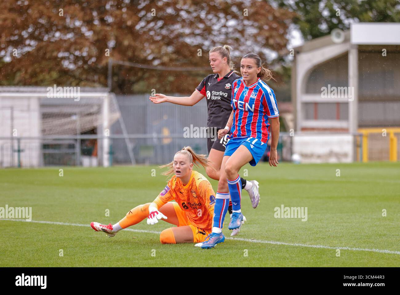 Abbie Larkin (27 Crystal Palace) scores during the Barclays FA Womens ...