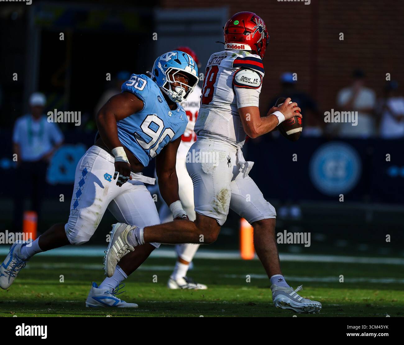September 13, 2025: North Carolina defensive lineman Xavier Lewis (90 ...