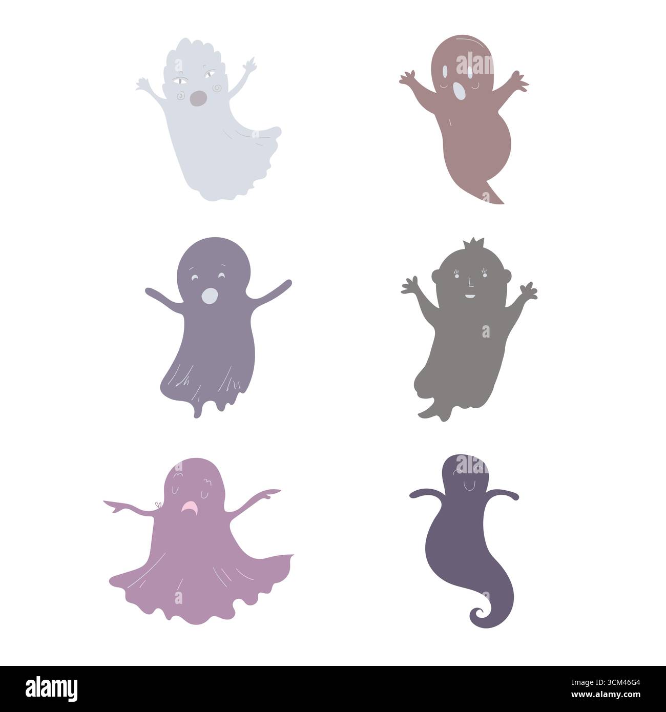 Friendly and whimsical ghost Cut Out Stock Images & Pictures - Alamy