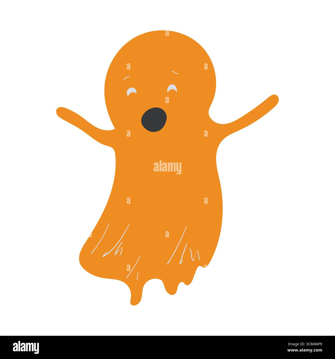 Friendly and whimsical ghost Cut Out Stock Images & Pictures - Alamy