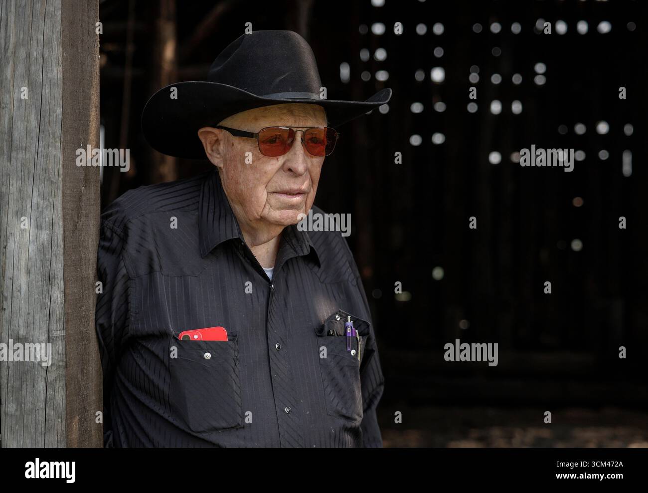 Alberta film producer and stuntman John Scott pauses on a Western movie ...