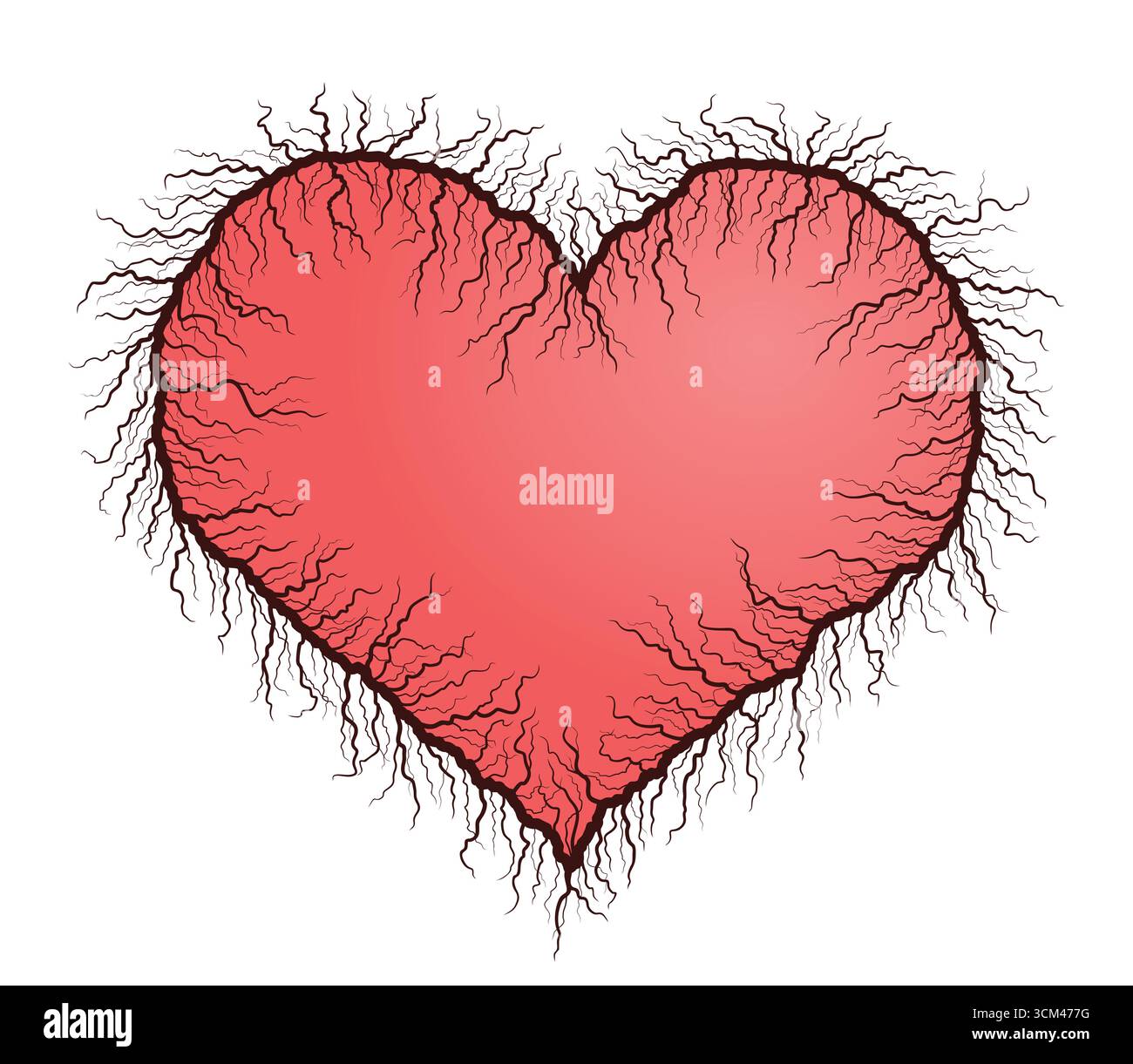 Heart lightning bolt symbol hi-res stock photography and images - Alamy