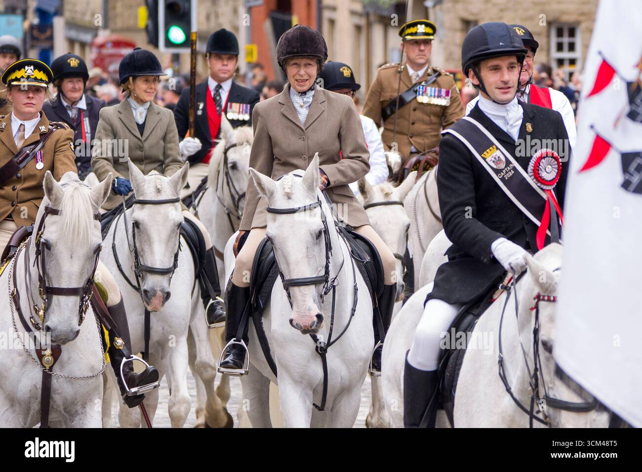 The Princess Royal attends the Riding of the Marches in Edinburgh, an ...