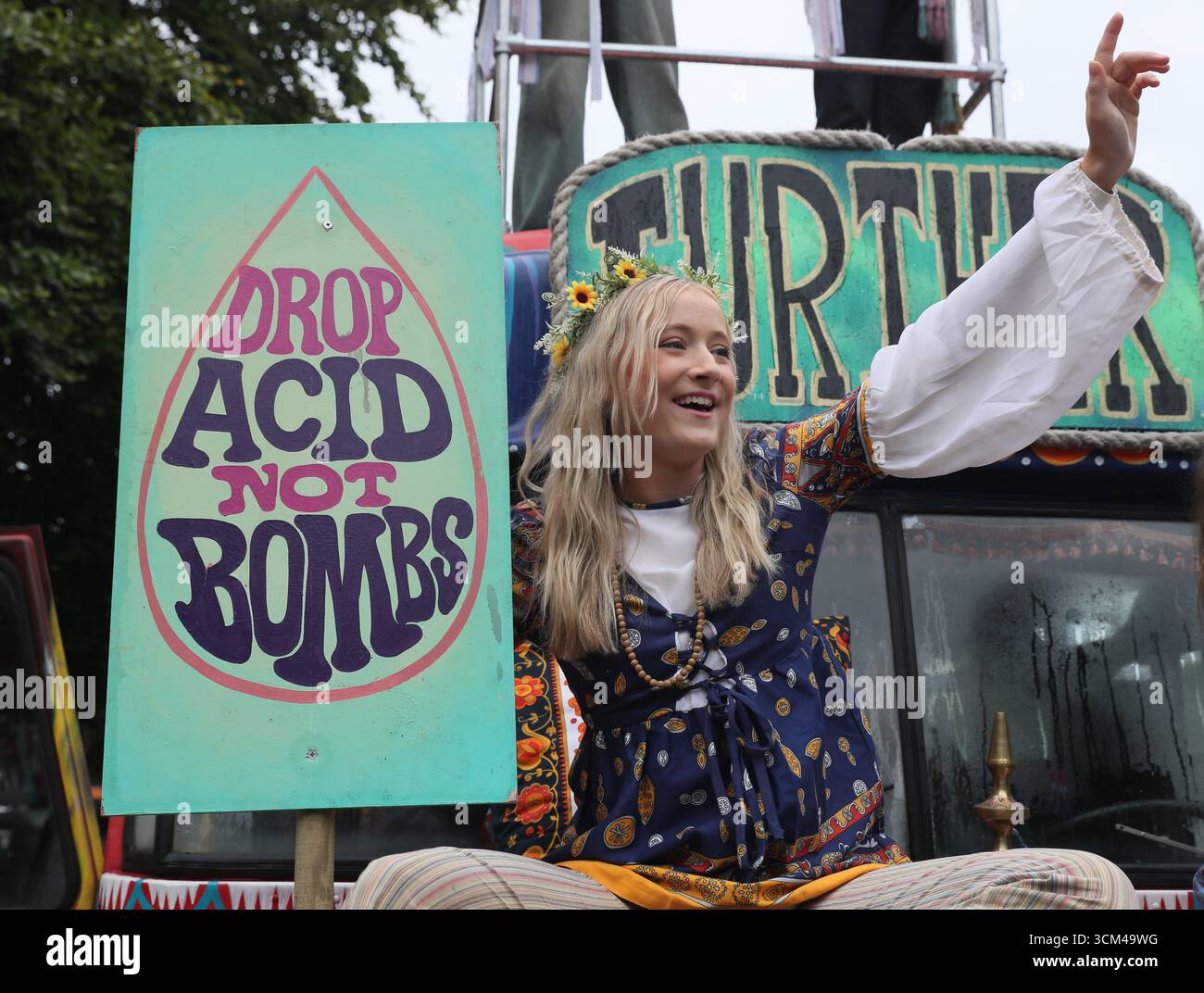 Goodwood, West Sussex, UK. 14th September 2025. Drop acid not bombs at ...