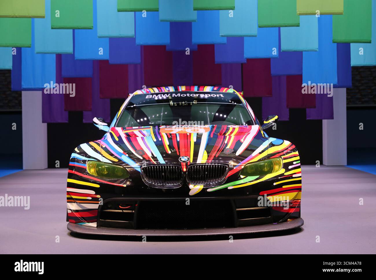 Goodwood, West Sussex, UK. 14th September 2025. Colourful BMW displayed ...