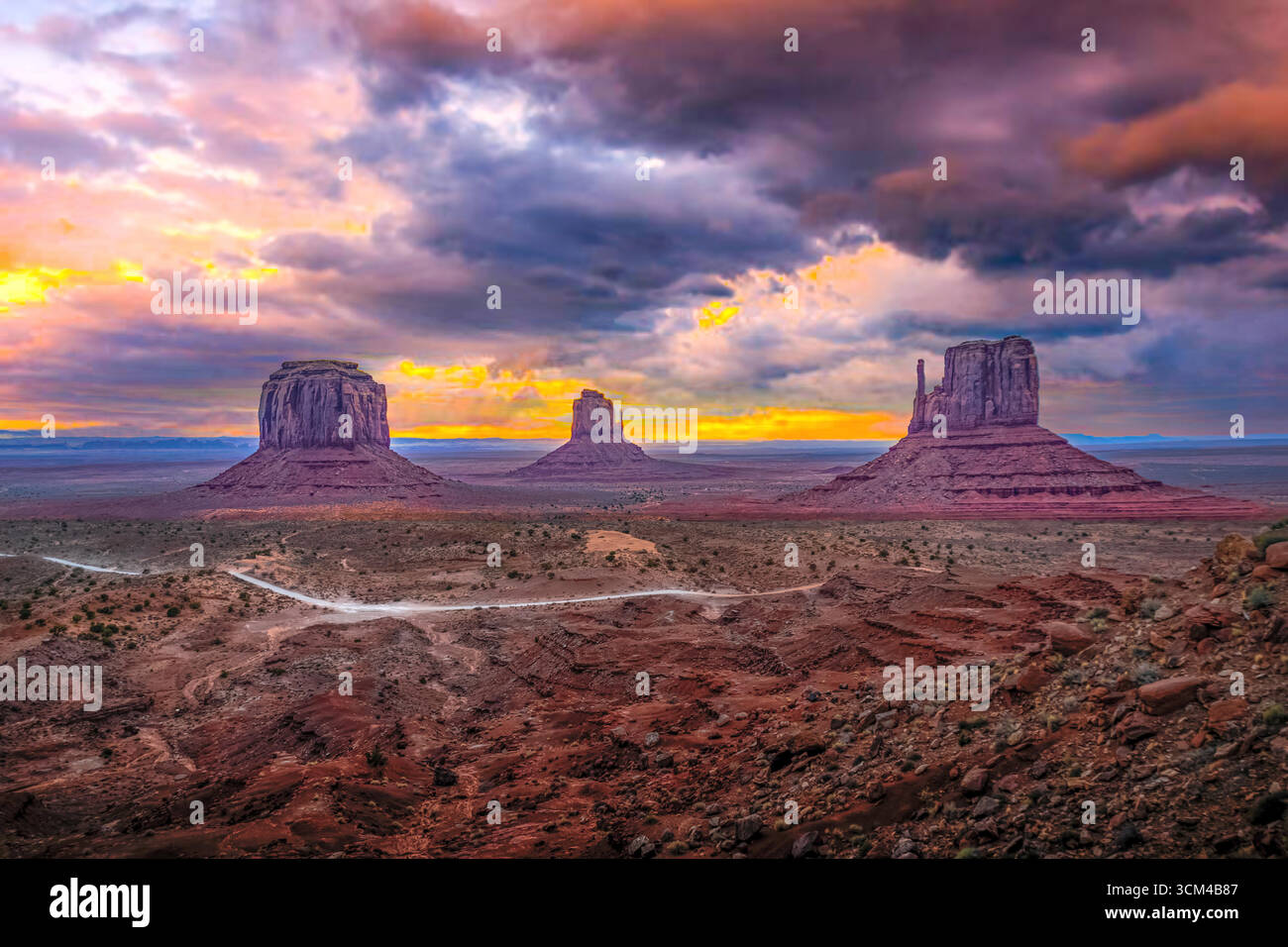 Morning view valley in Stock Vector Images - Alamy