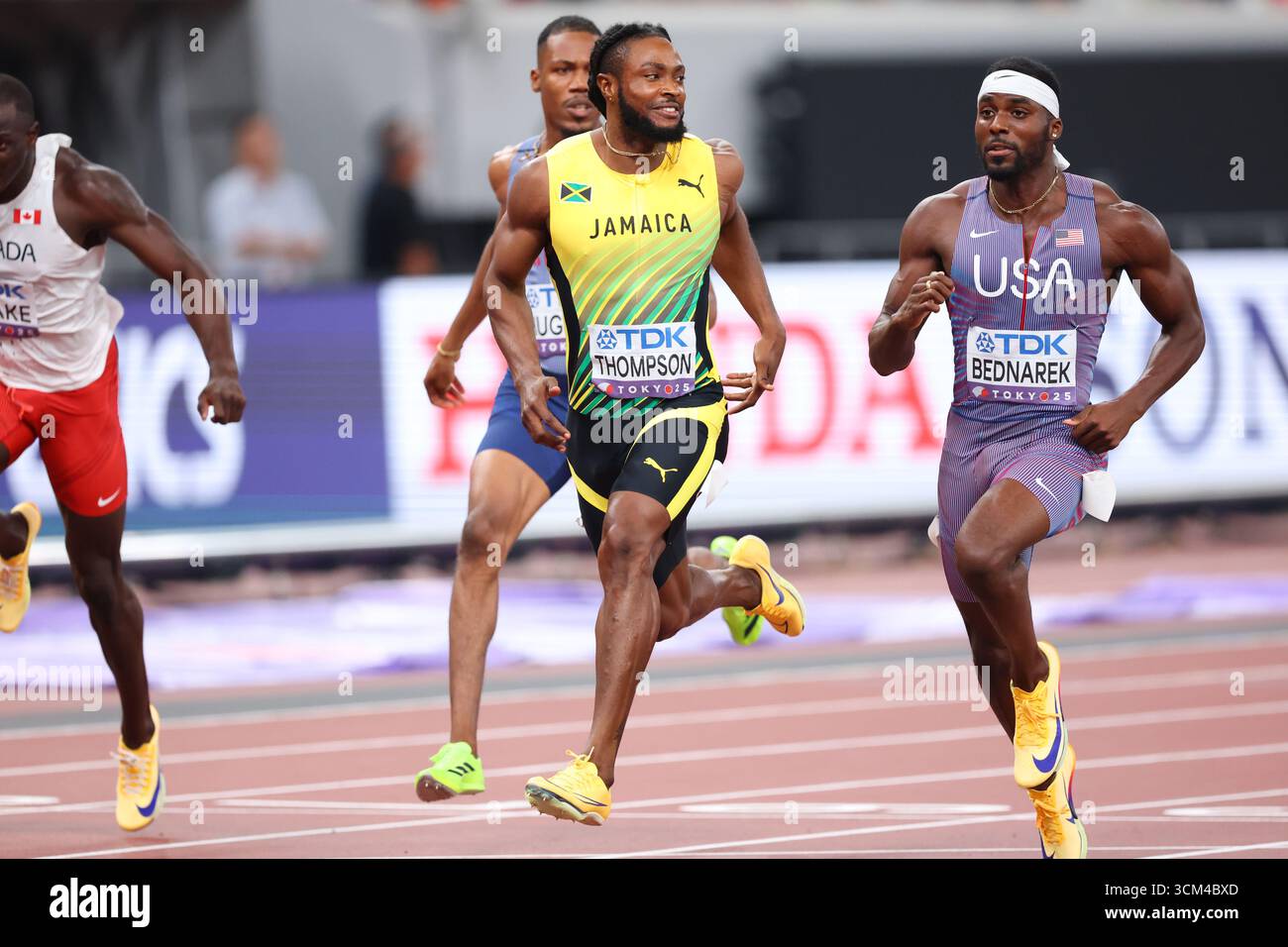 (L to R) Kishane THOMPSON (JAM), Kenneth BEDNAREK (USA), SEPTEMBER 14 ...
