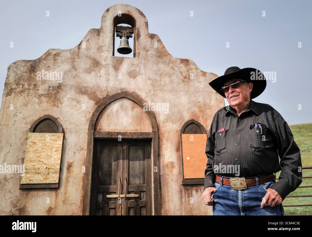 Alberta film producer and stuntman John Scott pauses on a Western movie ...