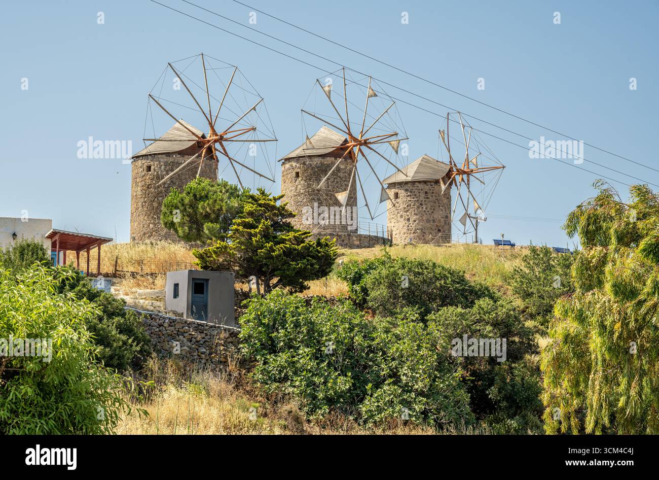 Patmos windmills hi-res stock photography and images - Alamy
