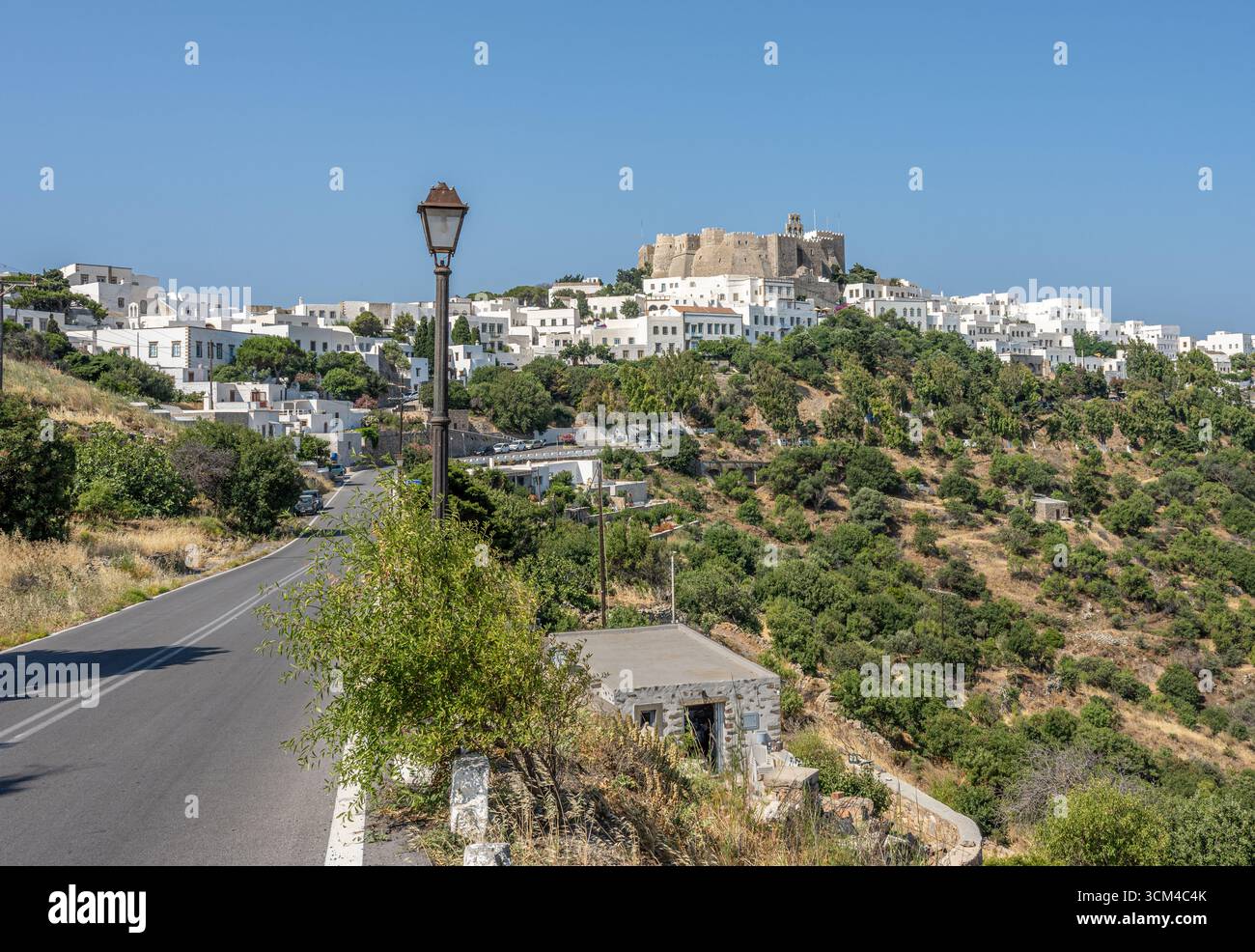 11th Century Monastery of St. Johm, Patmos, Greece Stock Photo - Alamy