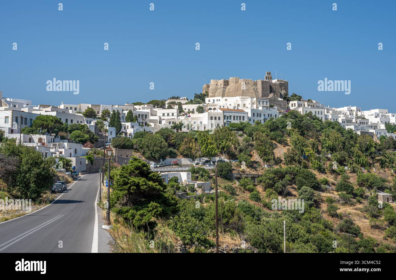 11th Century Monastery of St. Johm, Patmos, Greece Stock Photo - Alamy