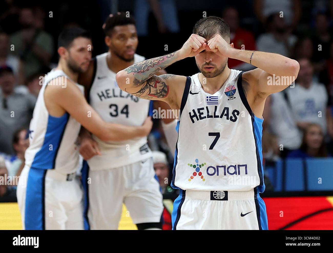 Greece's Vasileios Toliopoulos during FIBA Eurobasket 2025 basketball ...