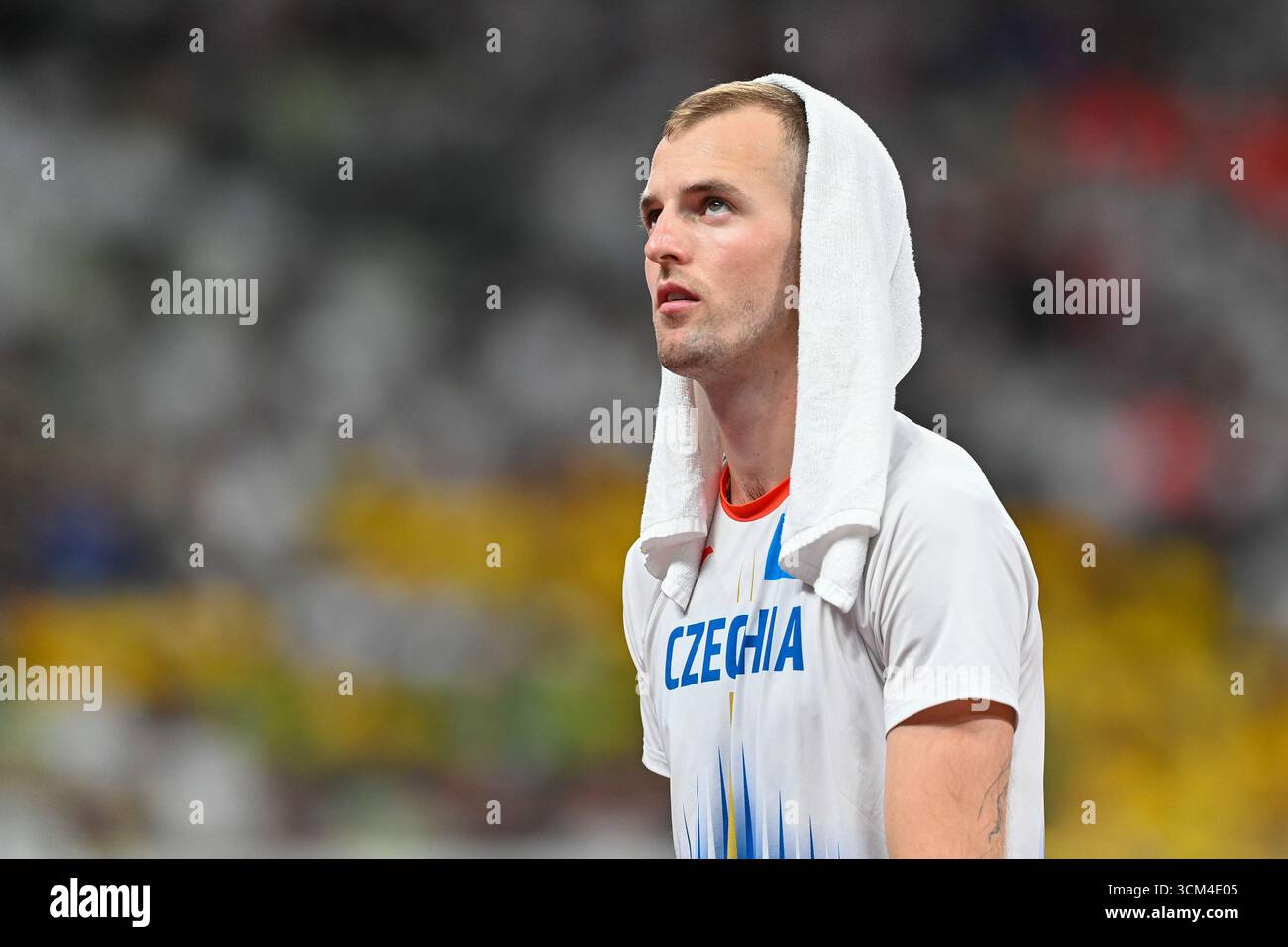 Jan Stefela (Czech Republic) during the high jump qualifification ...