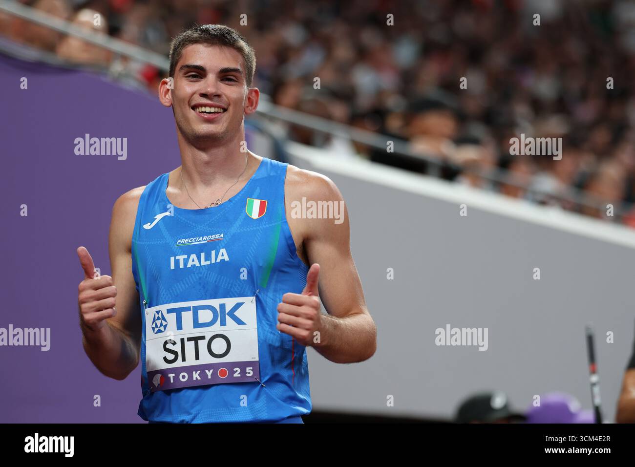 Luca SITO of Italy in the Men's 400m Heats at the World Athletics ...